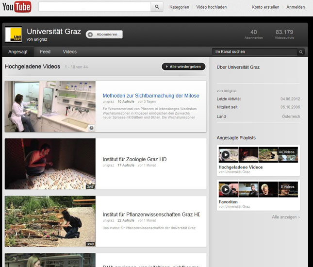 Neues aus den Uni(versal) Studios - Universität Graz